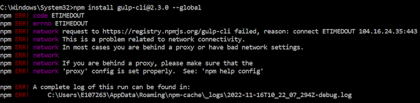 Unable To Install Packages With NPM Due To Corporate Proxy Unable To Install Packages With NPM Due To Corporate Proxy